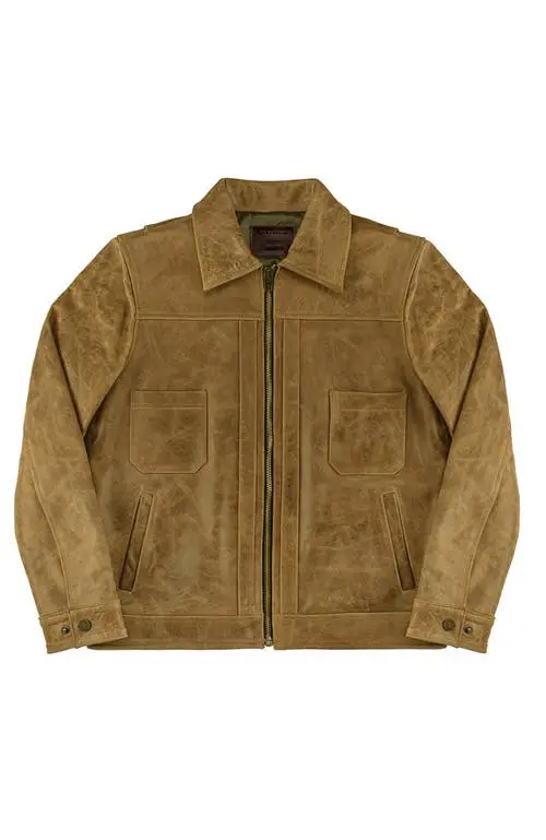 LAST WOLF Yellowstone Leather Work Jacket