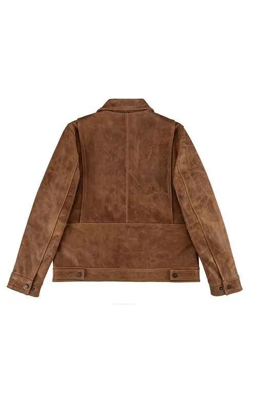 LAST WOLF Yellowstone Leather Work Jacket