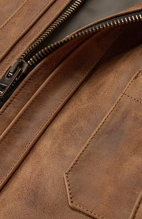 LAST WOLF Yellowstone Leather Work Jacket