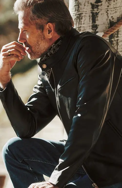 LAST WOLF Wheeler Peak Racer Leather Jacket