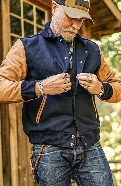 LAST WOLF Baker Mount Varsity Jacket