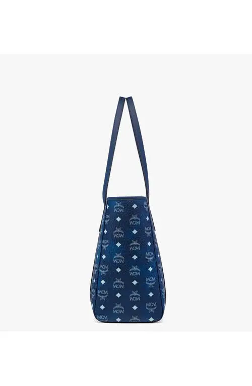 Mcm Toni Top-zip Shopper - Blue