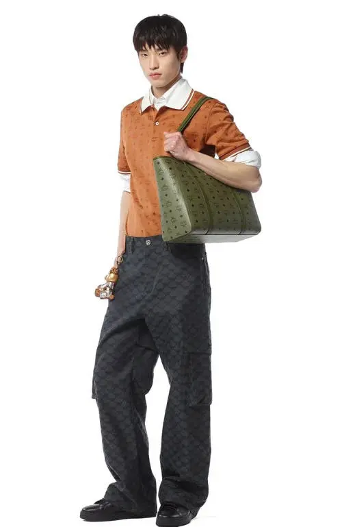 Mcm Toni Top-zip Shopper - Green