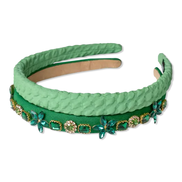 LOCKS & MANE Headbands Set Of 2 - Green