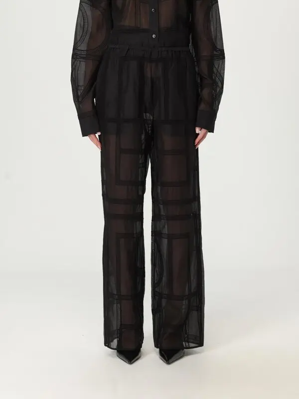 TOTEME Wide Leg Trousers - Black