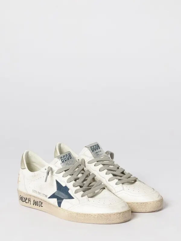 GOLDEN GOOSE Ball Star Leather Low-top Sneakers - White