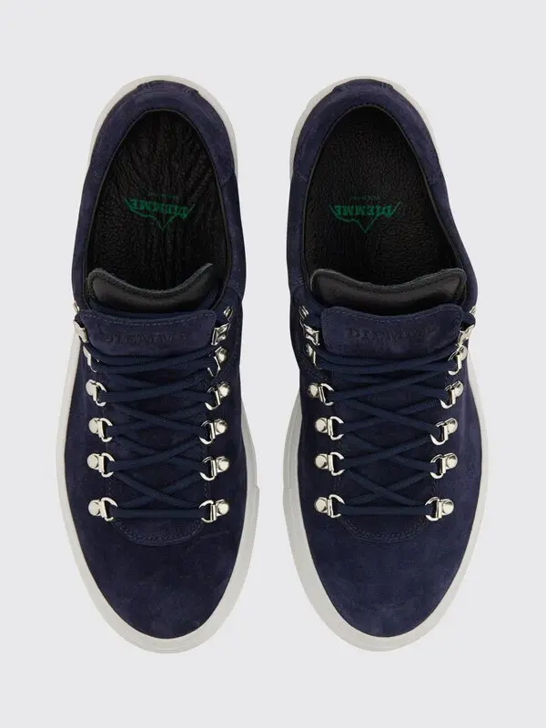 Diemme Low-top Suede Sneakers With Contrasting Rubber Sole