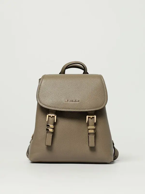 Michael Kors Beige Logo Backpack with Brown Flap Michael Kors Sable Medium Signature Logo Backpack - Macy main image 2