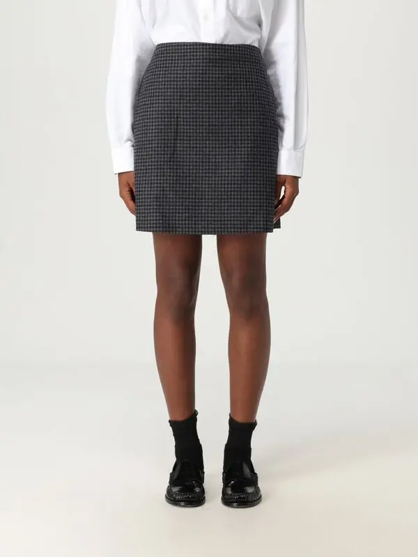 A.p.c. Checked Skirt - Grey