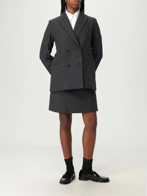 A.p.c. Checked Skirt - Grey