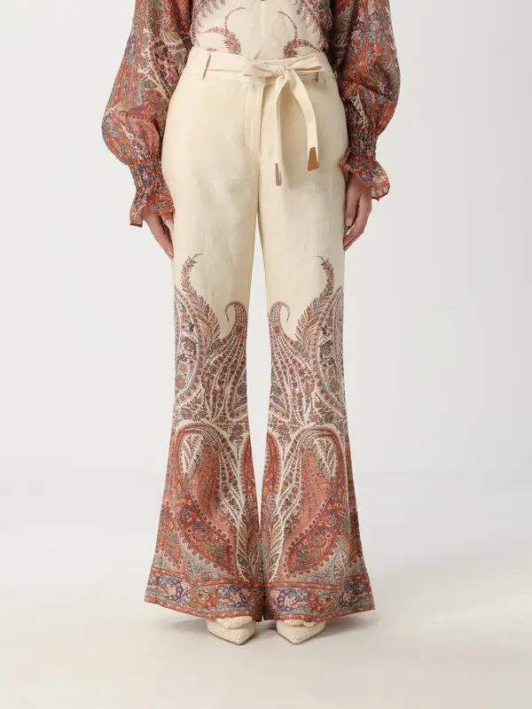 Zimmermann Paisley Print Flare Trousers - Multicolor
