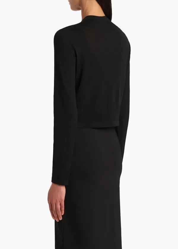 Khaite Brieta Merino Wool Cardigan - Black