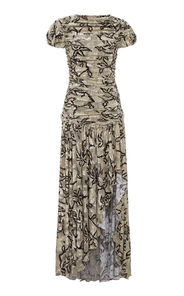 SIEDRES Adeline Velvet Maxi Dress - Multi