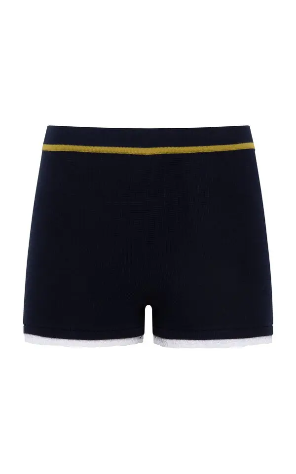 SIEDRES Sou Knitted Mini Shorts - Navy