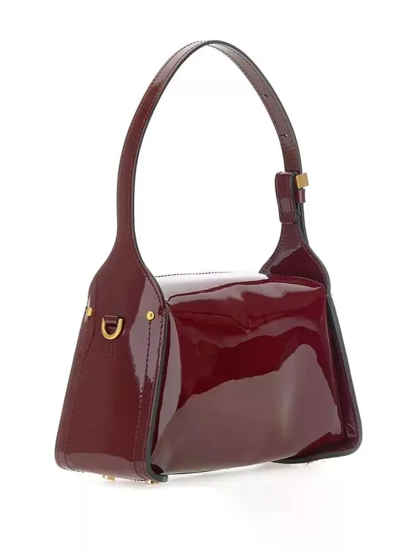 GIANNI CHIARINI Patent-finish Leather Shoulder Bag - Red