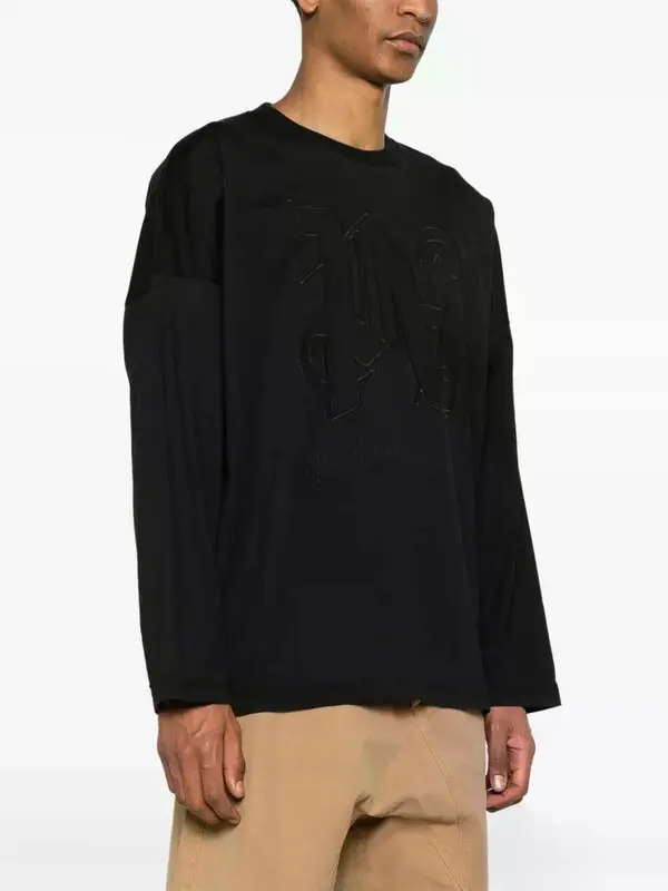 Palm Angels Monogram-embroidered Cotton T-shirt