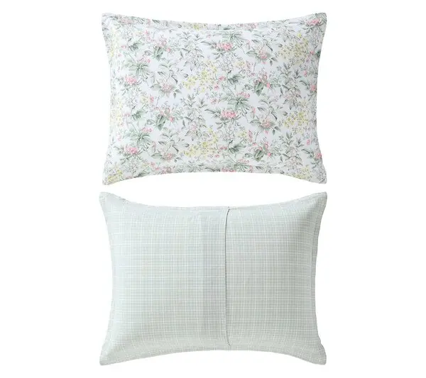 Laura Ashley Bramble Floral Pink King Comforter Set