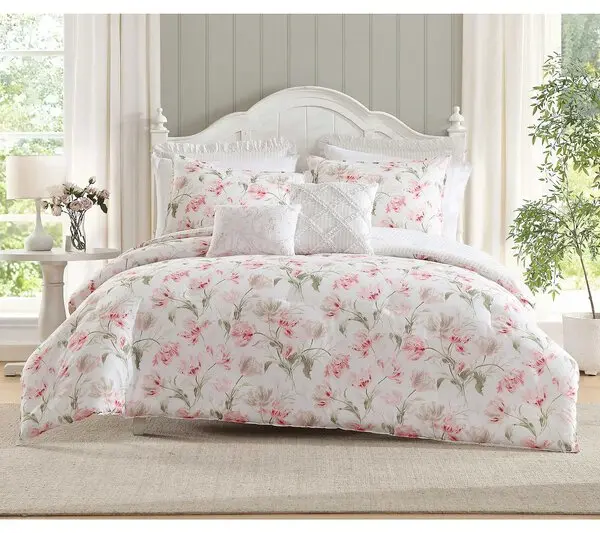 Laura Ashley Gosford Petal Full/queen Comforter Set - One-color