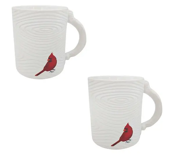 TEMP-TATIONS Set Of 18-oz Mugs W/ Figural Icon Handles - One-color