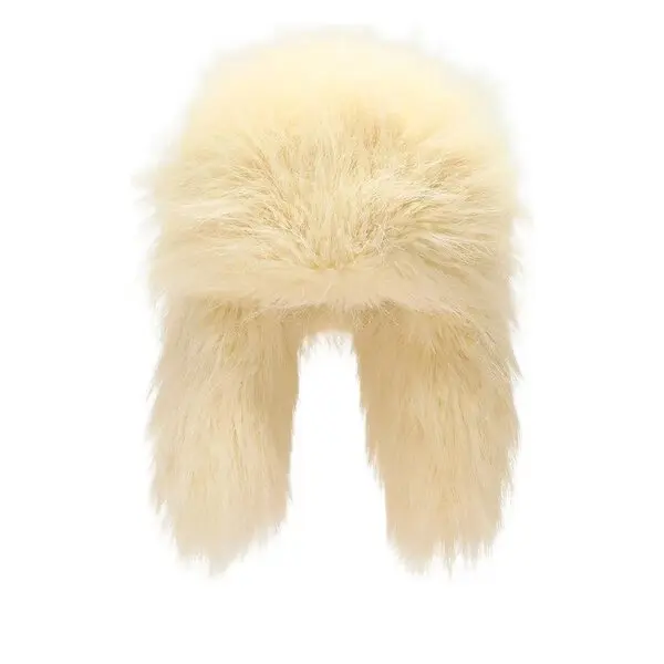 Jacquemus Faux Fur Trapper Hat - Yellow