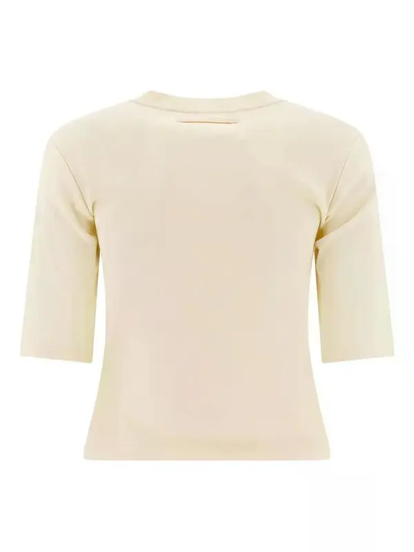 SANDBEIGE Ribbed Crew-neck Top - Neutrals