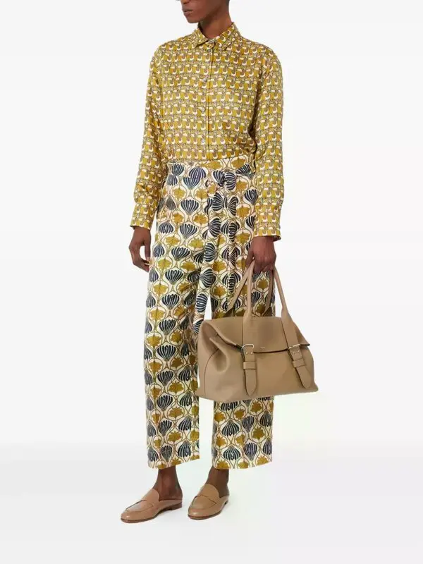 Max Mara Timec Silk Trousers - Neutrals