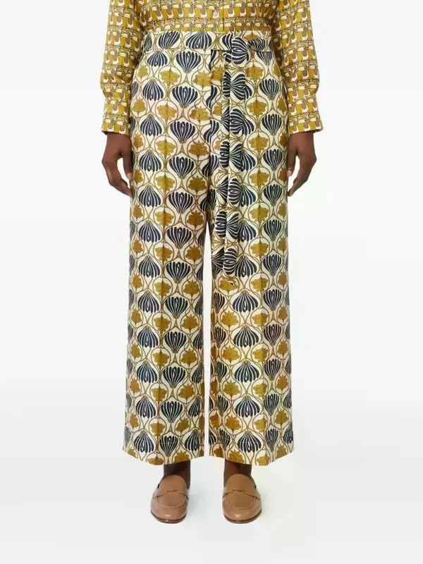 Max Mara Timec Silk Trousers - Neutrals