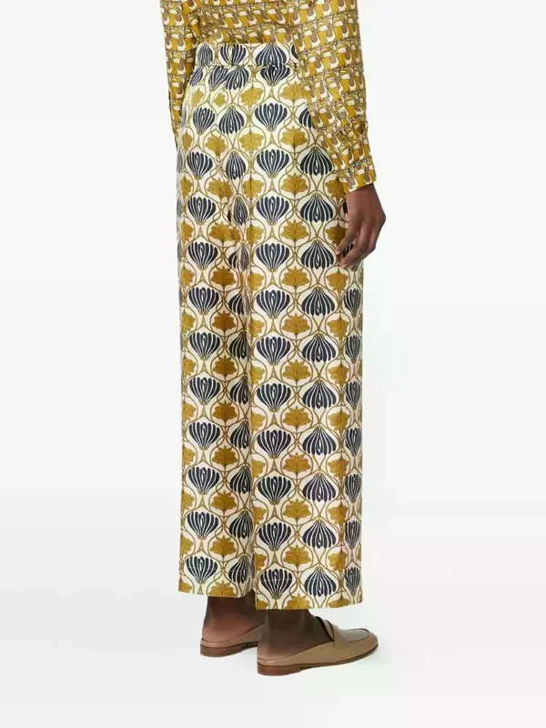 Max Mara Timec Silk Trousers - Neutrals