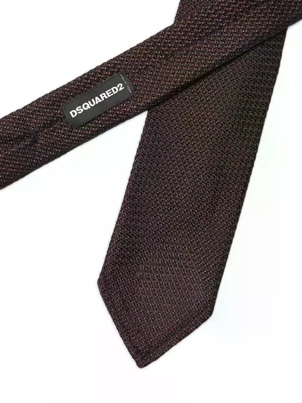 Dsquared2 Textured-jacquard Tie - Brown