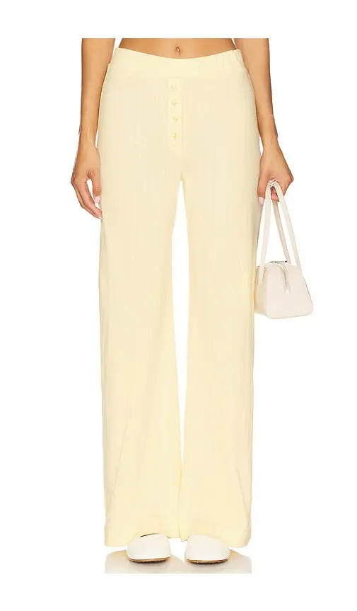 VIR VITA Pointelle Lounge Pant - Butter