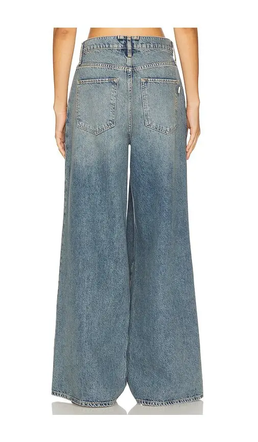 TRIARCHY Linda Mid Rise Pleated Wide Leg