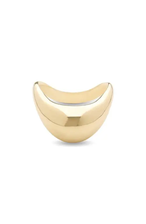 Lana Jewelry Wavy Curved Bubble Ring - Yellow Gold