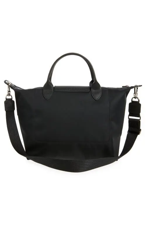 Longchamp Large Le Pliage Energy Recycled Canvas Hobo Bag - Black