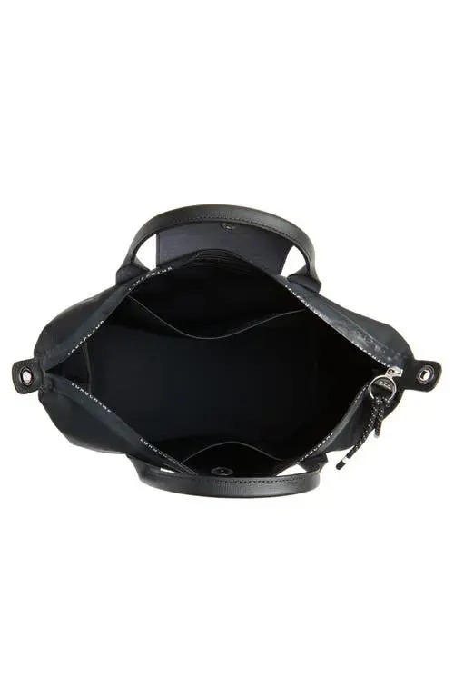 Longchamp Large Le Pliage Energy Recycled Canvas Hobo Bag - Black