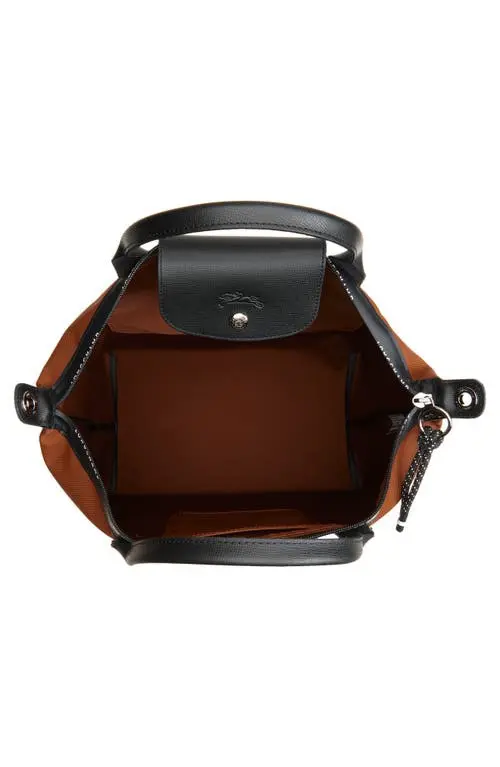 Longchamp Large Le Pliage Energy Recycled Canvas Hobo Bag - Chocolate