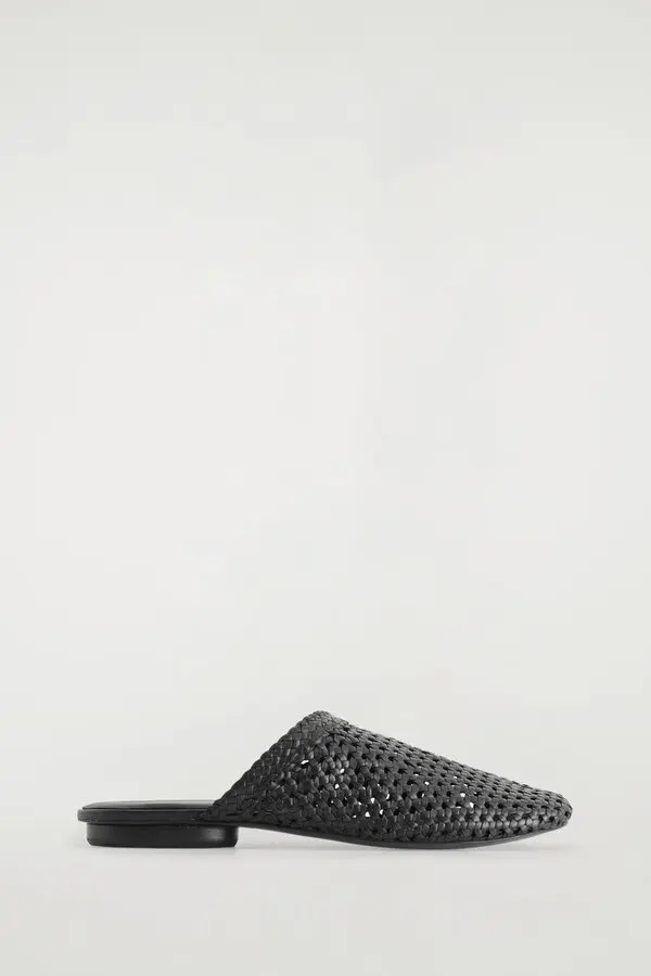 Cos Braided Leather Mules