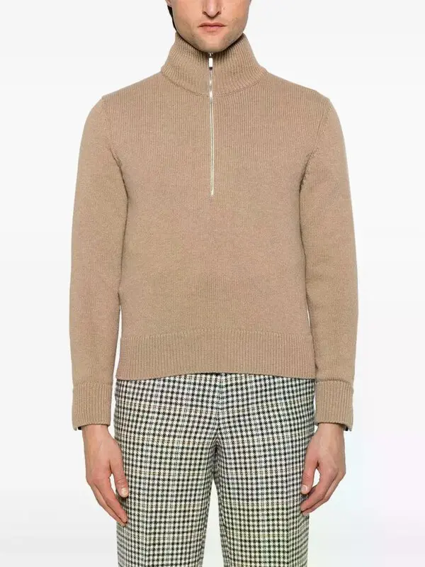 Thom Browne Intarsia Half-zip Sweater