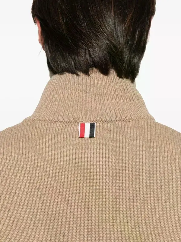 Thom Browne Intarsia Half-zip Sweater