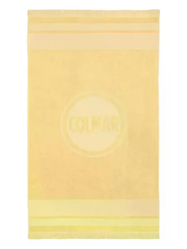 COLMAR Logo-jacquard Fringed Towel - Neutrals