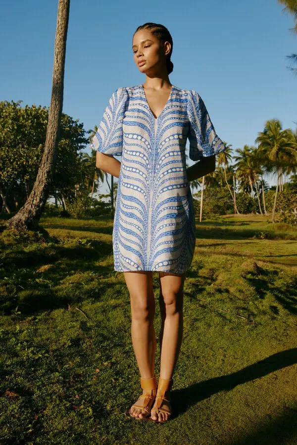 MARIE OLIVER Kiki Printed Mini Dress - Ripple