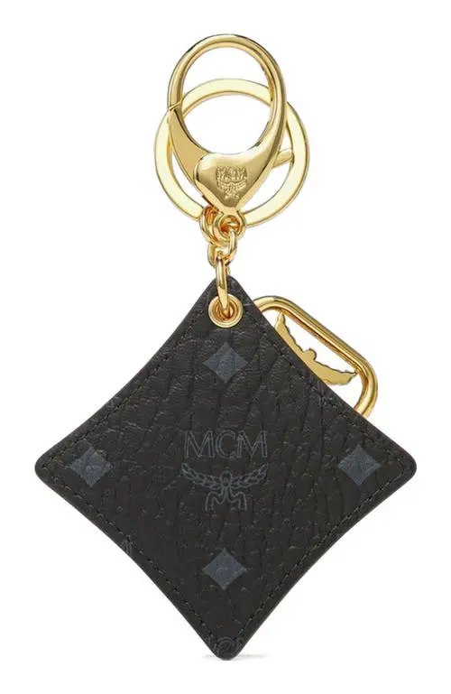 Mcm Diamond Key Charm In Visetos