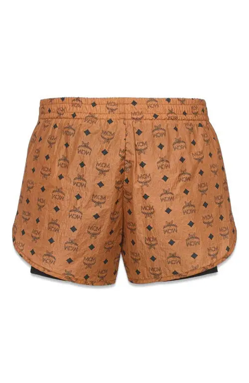 Mcm Monogram Print Econyl® Shorts