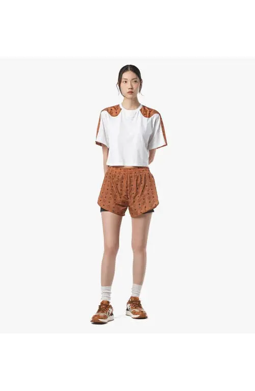 Mcm Monogram Print Econyl® Shorts