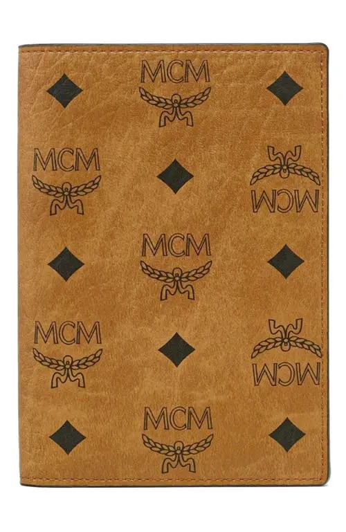 Mcm Ottomar Passport Holder In Visetos - Brown