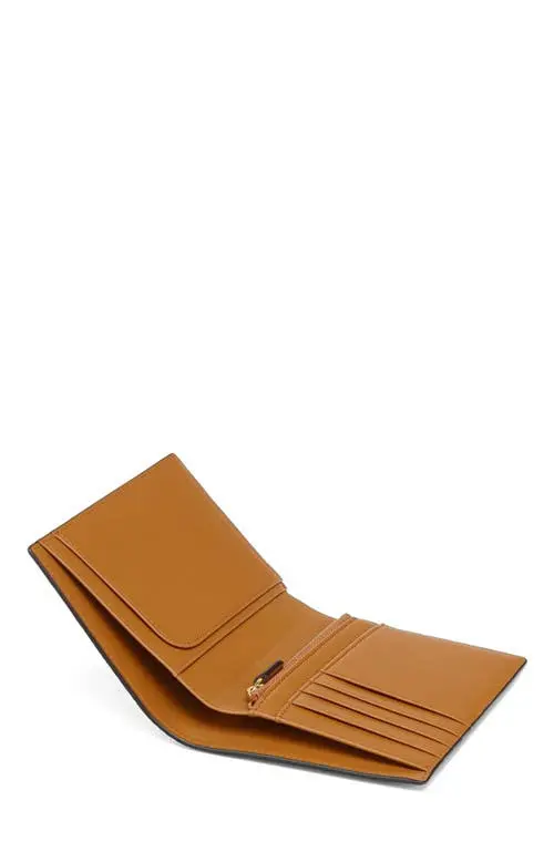Mcm Ottomar Passport Holder In Visetos - Brown