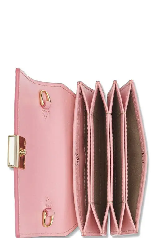 Mcm Aren Chain Wallet In Visetos - Pink