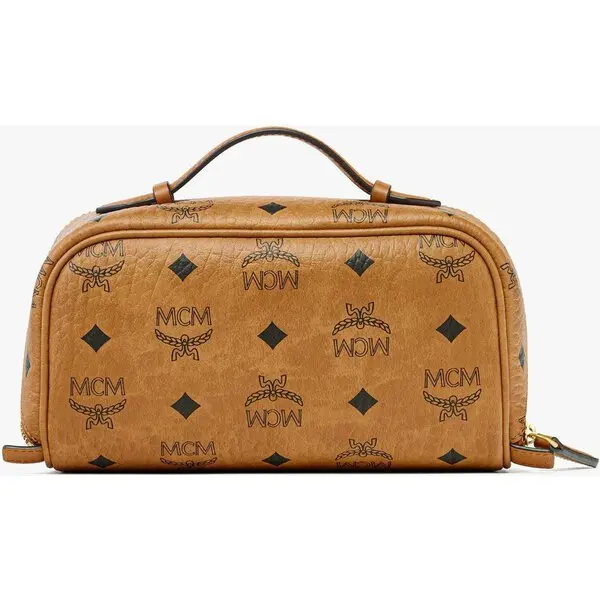 Mcm Ottomar Toiletry Bag - Brown