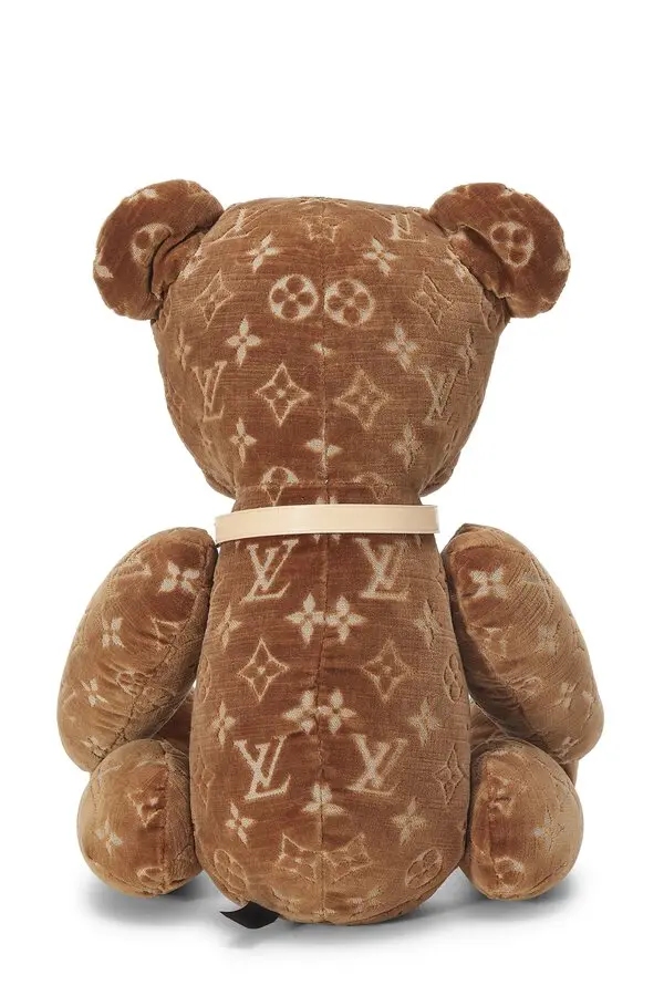LOUIS VUITTON Monogram Velour Dou Dou Teddy Bear
