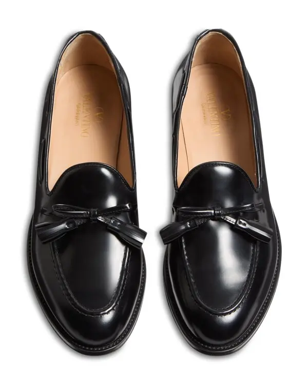 Valentino Garavani Leather Tassel Loafers