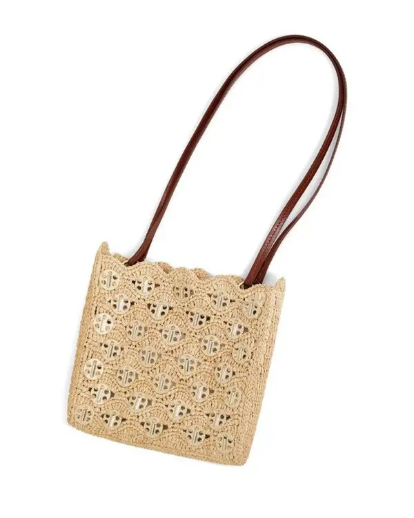 Rabanne Raffia Tote Bag - Natural